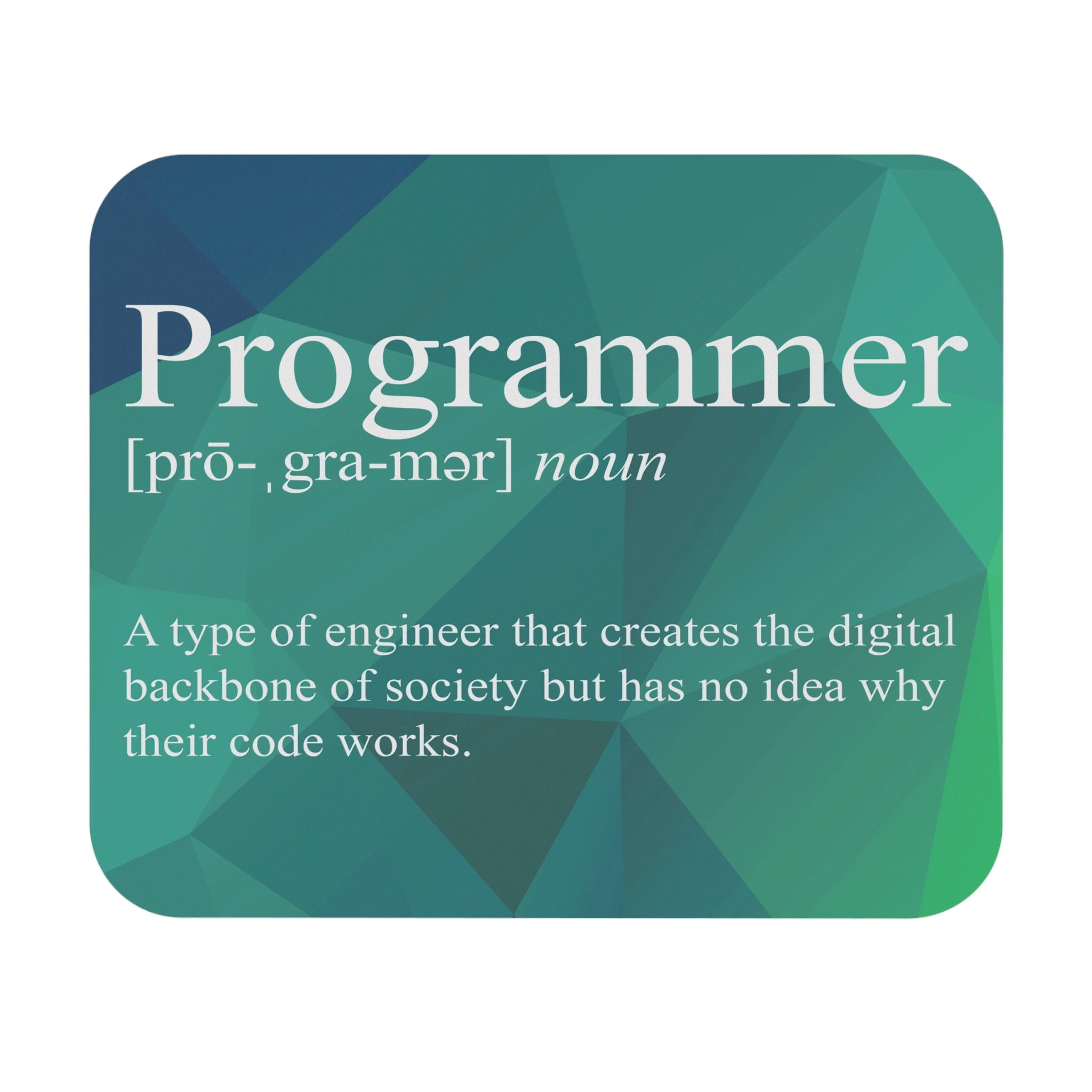 Snarky Programmer Definition - Mouse Pad 9x8 – Because Science