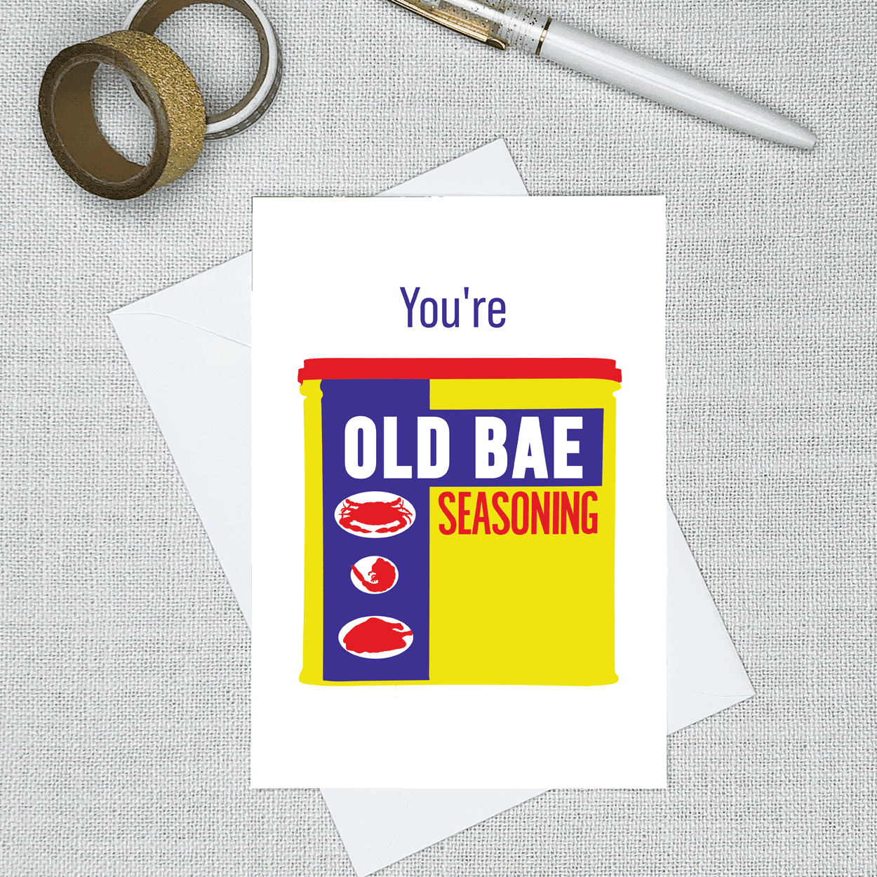 You're Old Bae Birthday Greeting Card – Because Science
