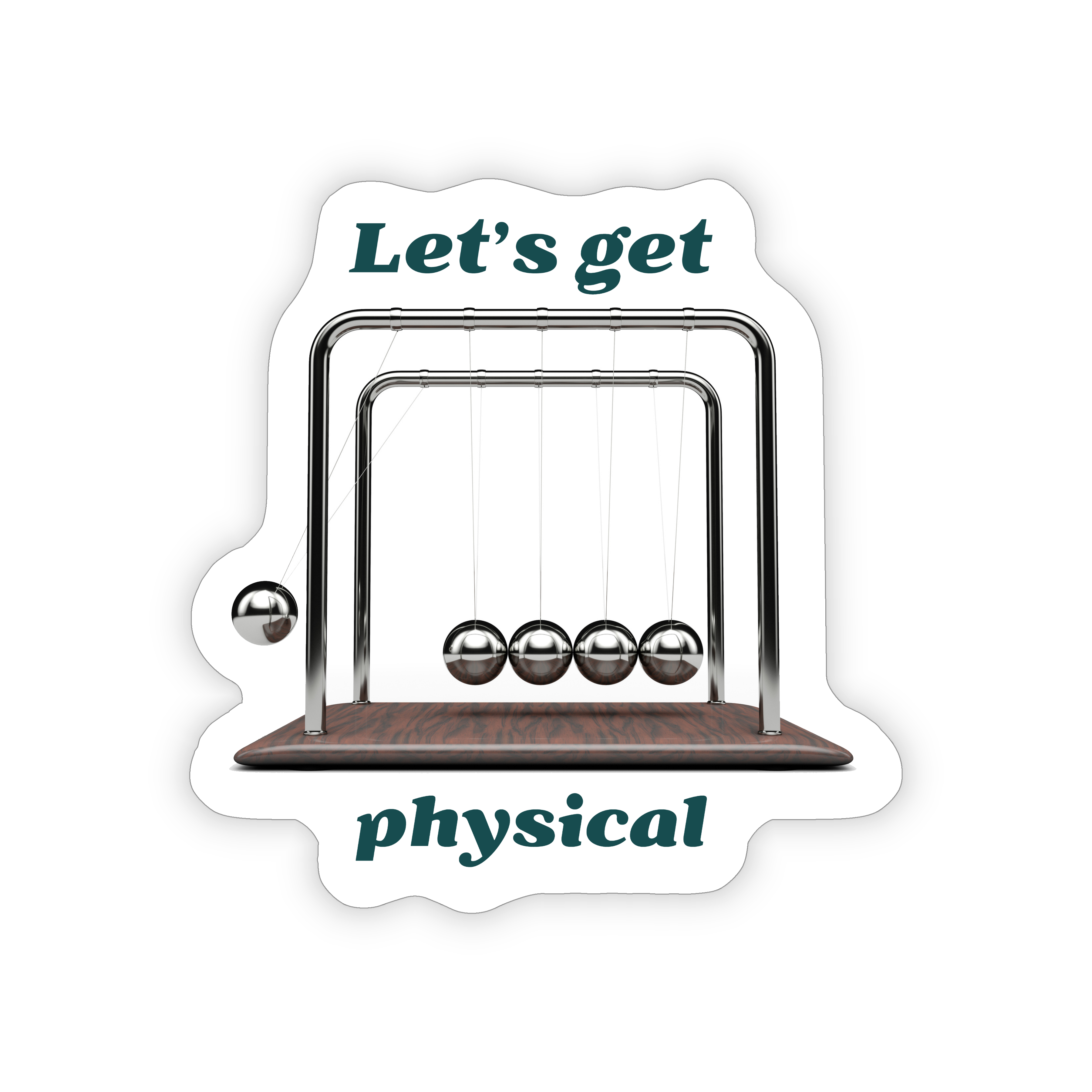 Let's Get Physical - Vinyl Sticker – Because Science