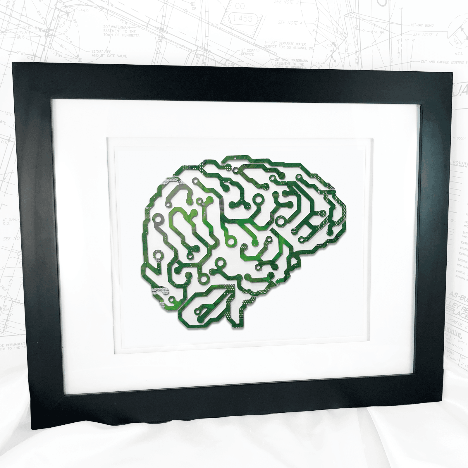 Circuitry Brain Circuit Board Art - 16x20 – Because Science