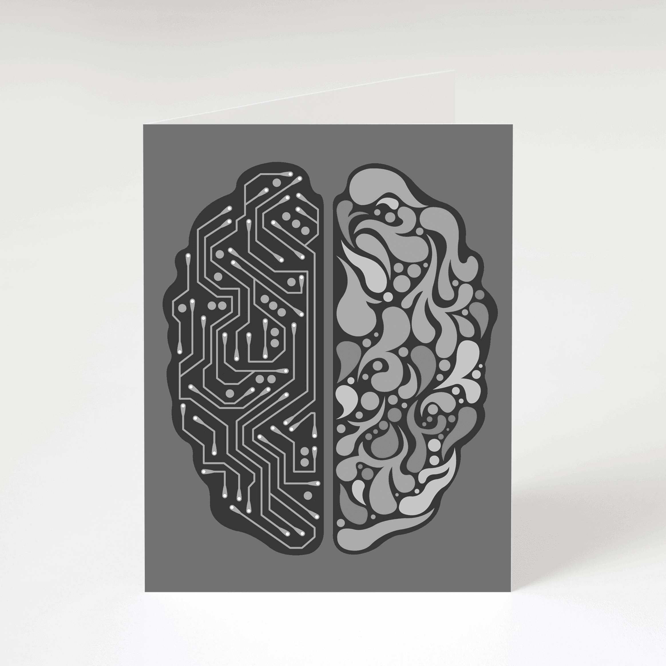 Left Brain, Right Brain Greeting Card – Because Science