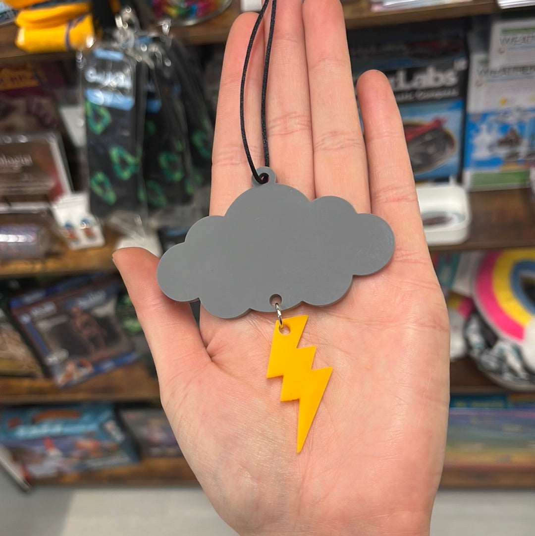 Acrylic Thunder and Lightning Ornament – Because Science