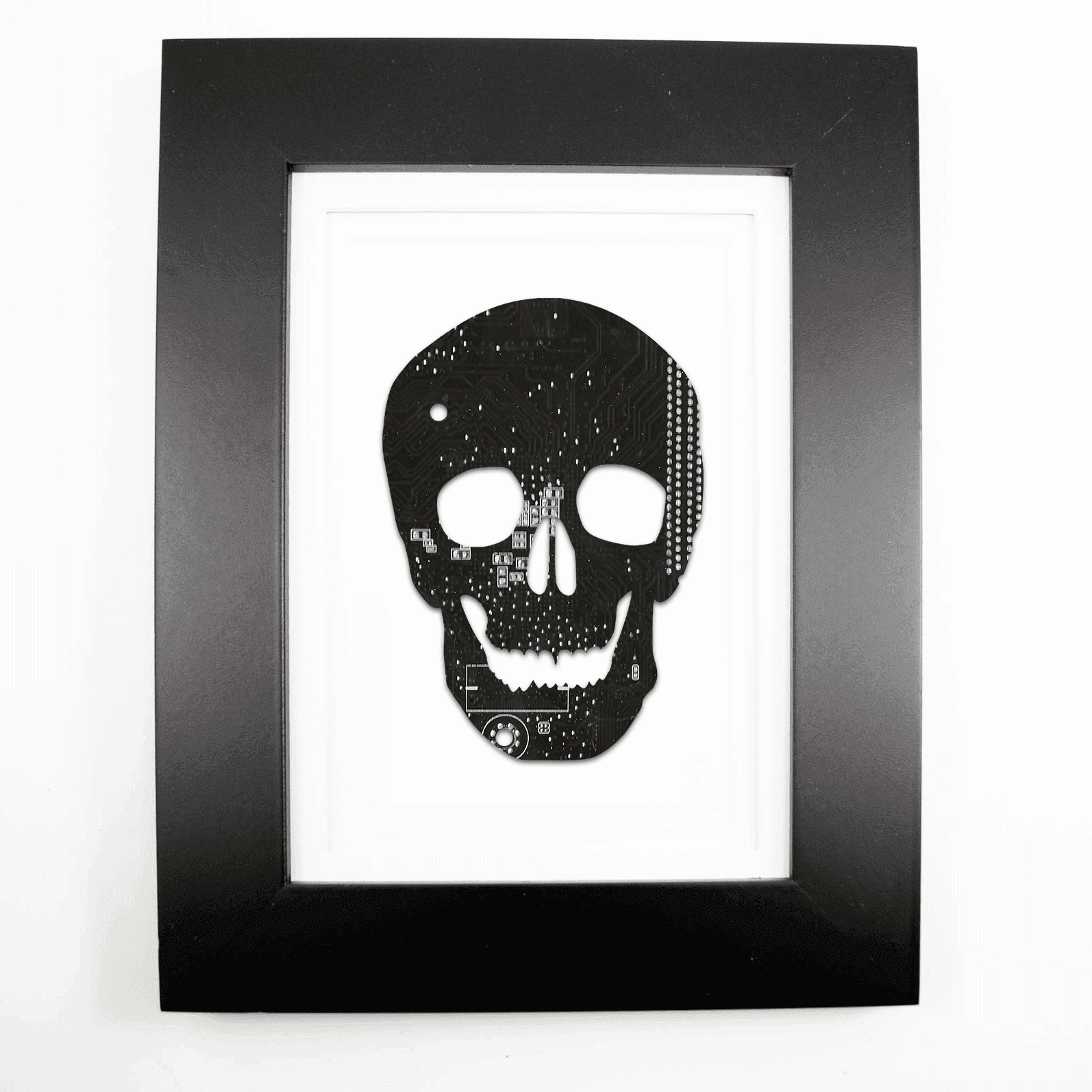 Human Skull Circuit Board Art - 5x7 – Because Science