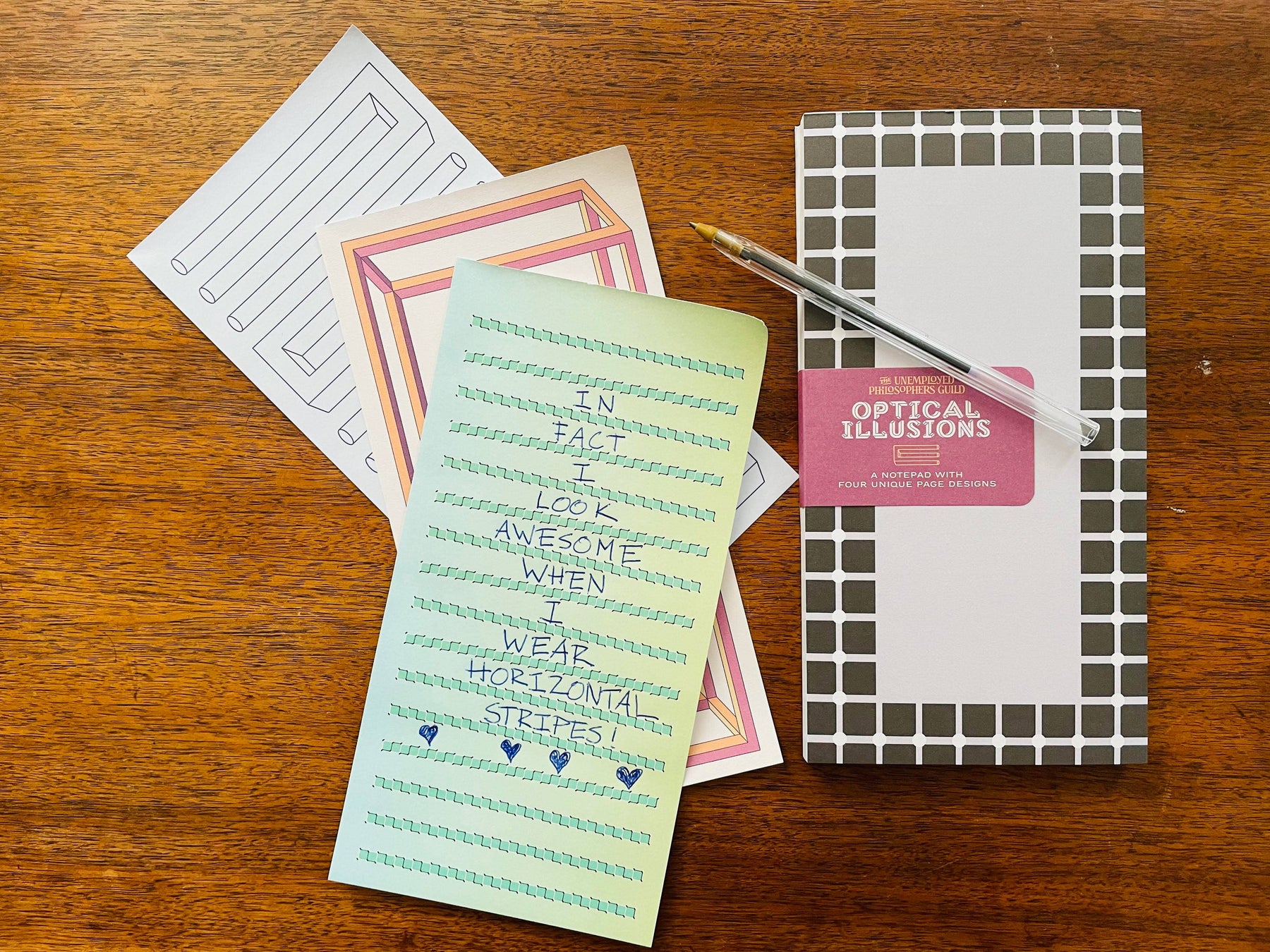 Optical Illusions Notepad – Because Science