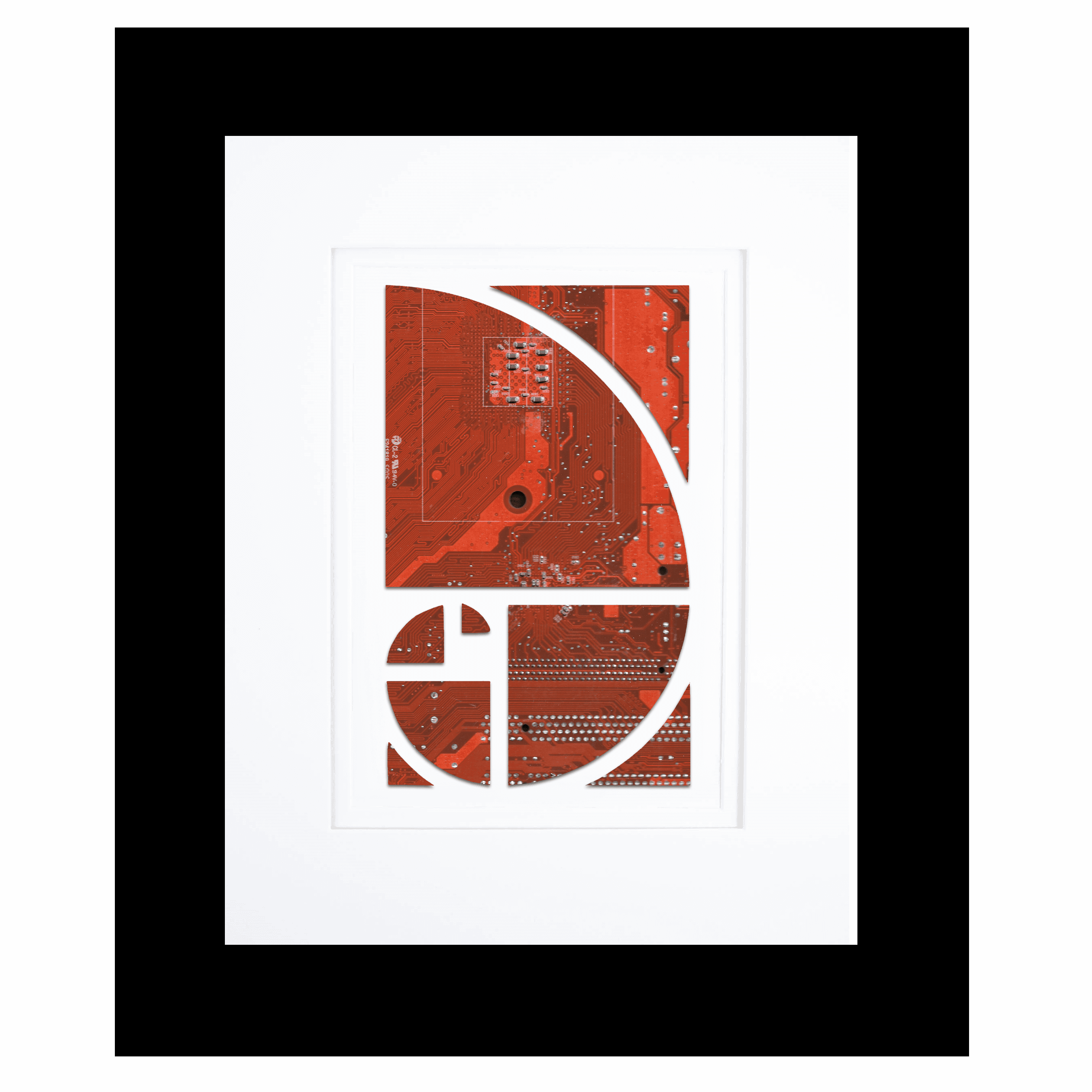 Golden Ratio Circuit Board Art - 8x10 – Because Science