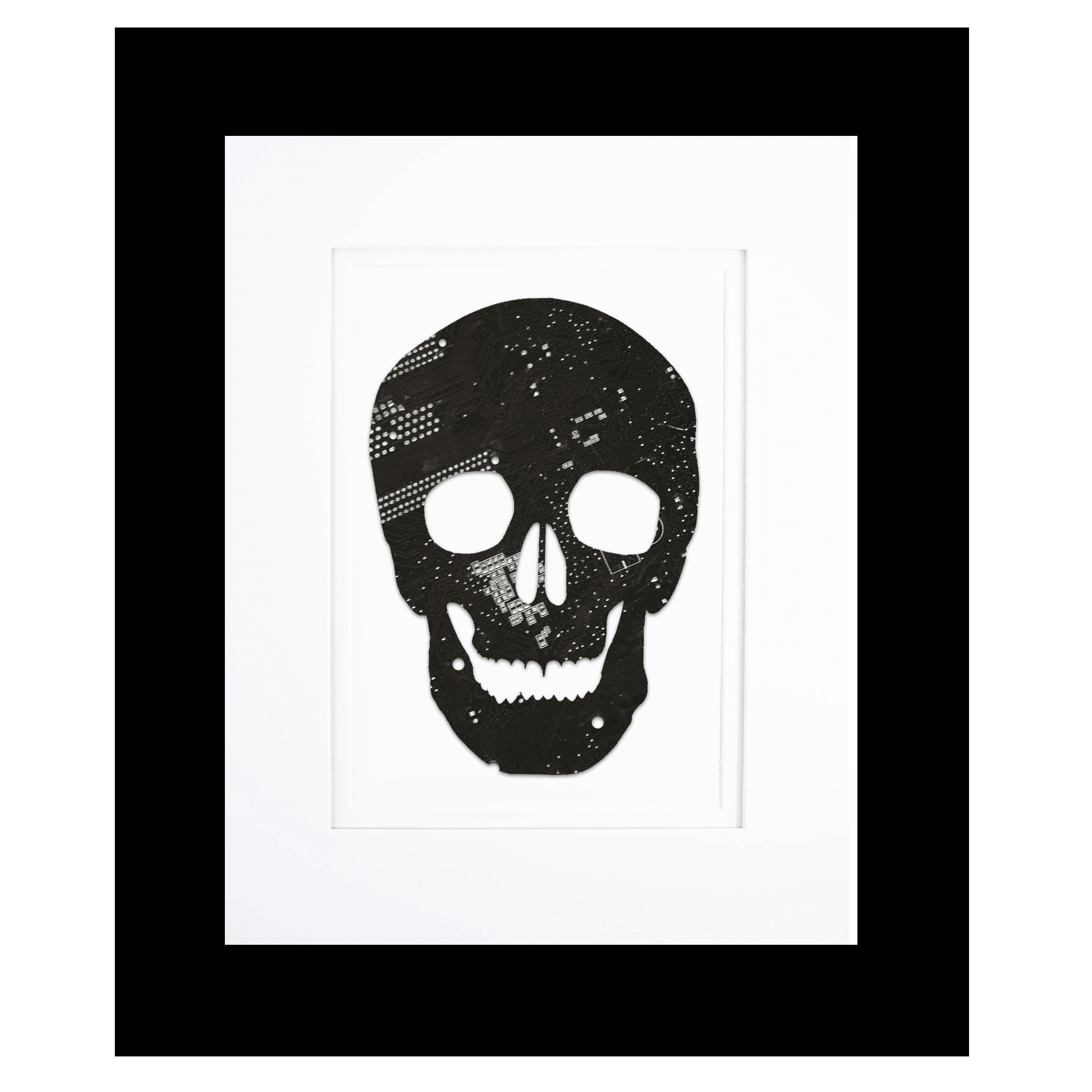 Human Skull Circuit Board Art - 8x10 – Because Science