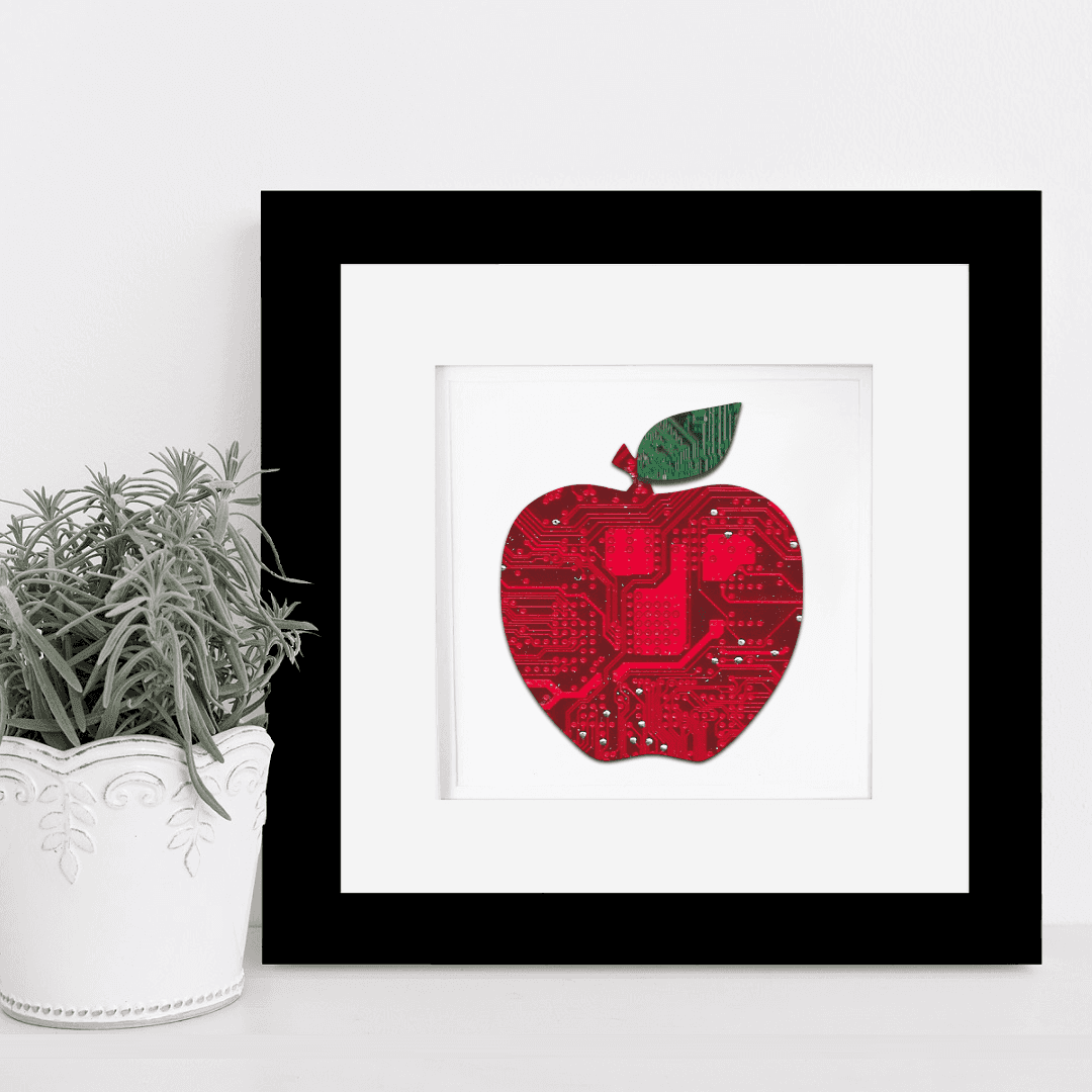 Apple Circuit Board Art - 8x8 – Because Science