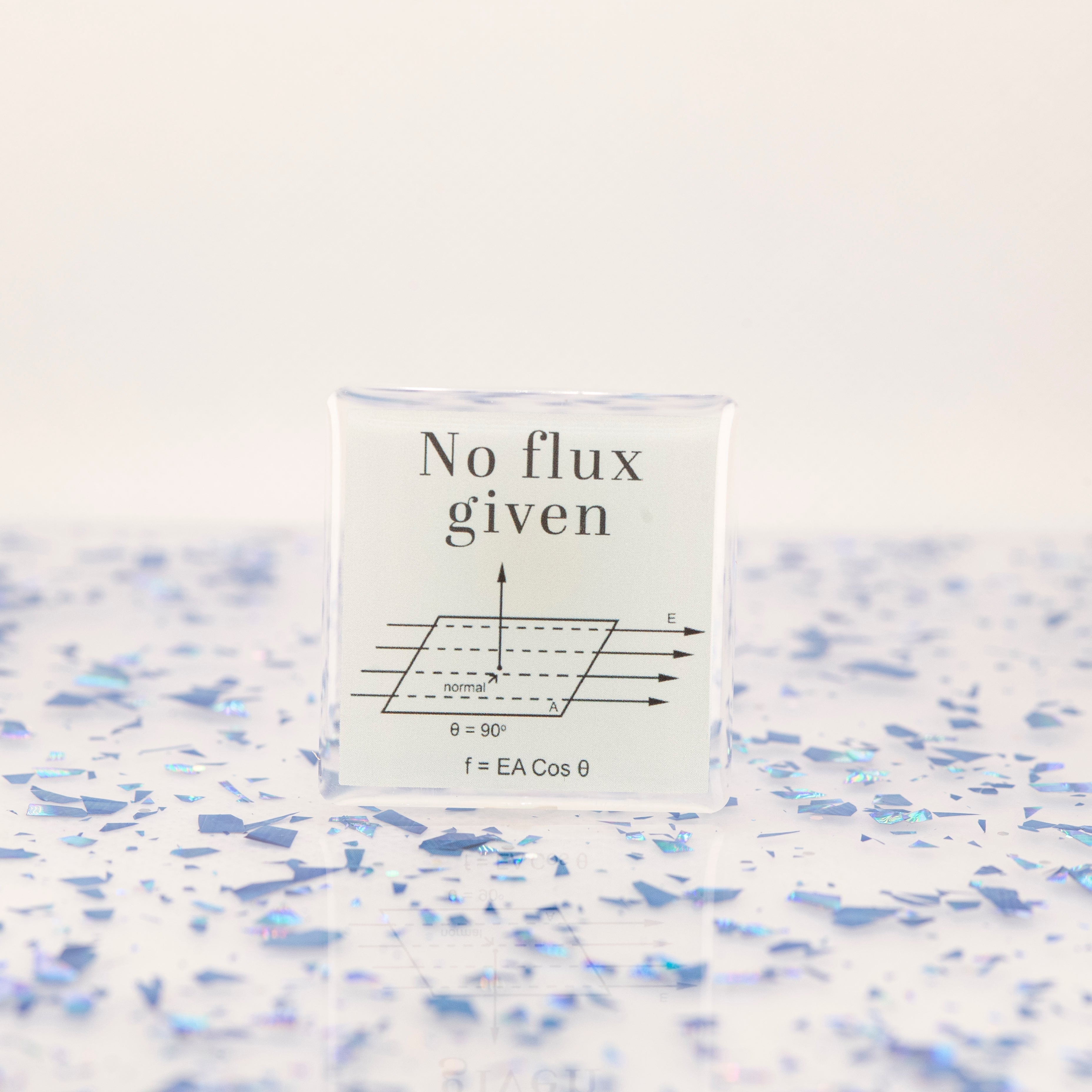 No Flux Given - Acrylic Pin – Because Science