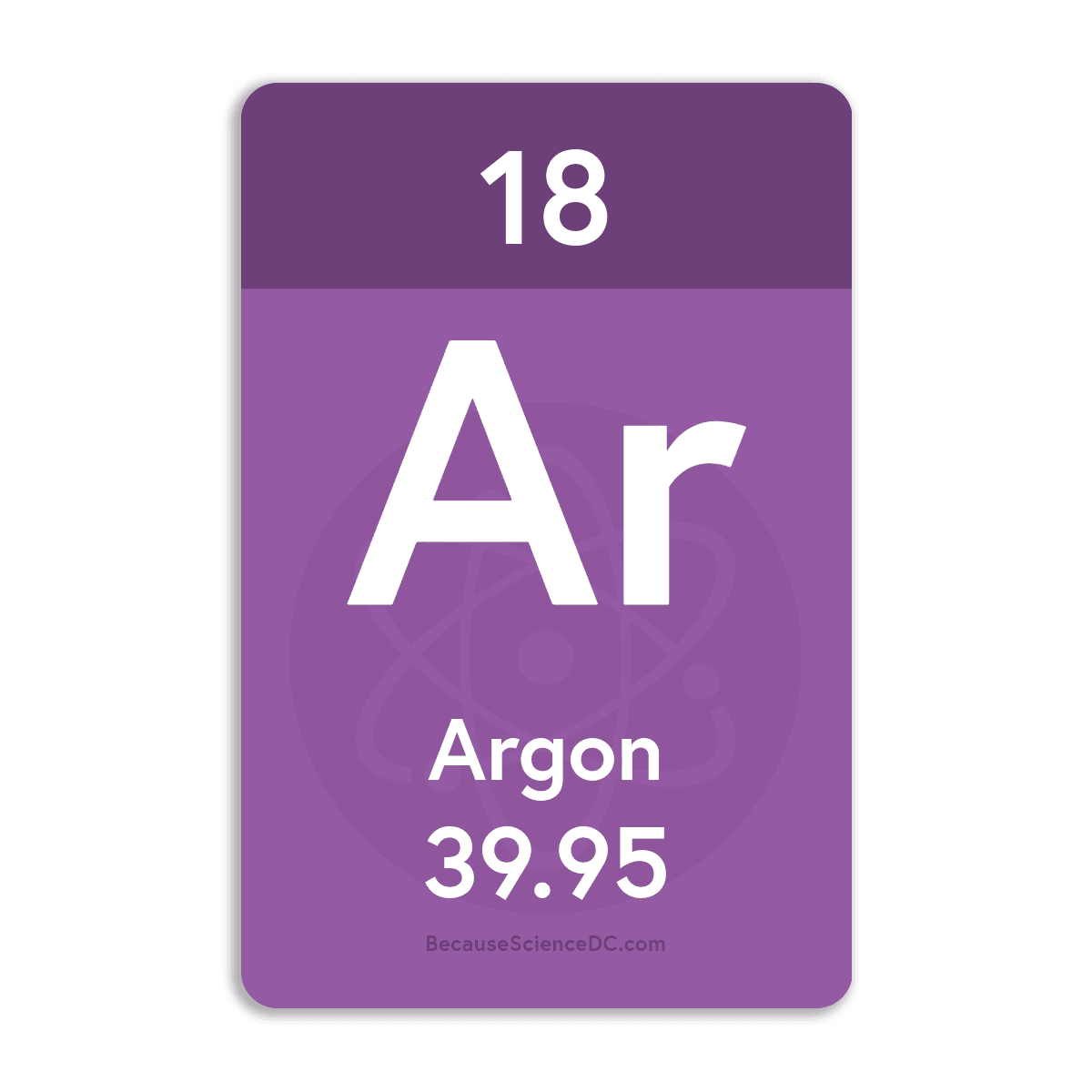 Argon Element - Vinyl Sticker – Because Science