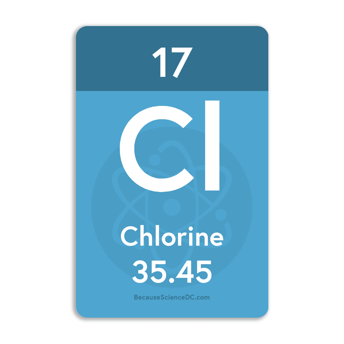 Chlorine Element - Vinyl Sticker – Because Science