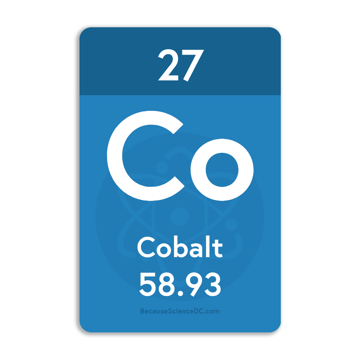 Cobalt Element - Vinyl Sticker – Because Science