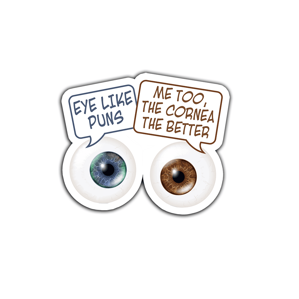 Cornea Puns - Vinyl Sticker – Because Science