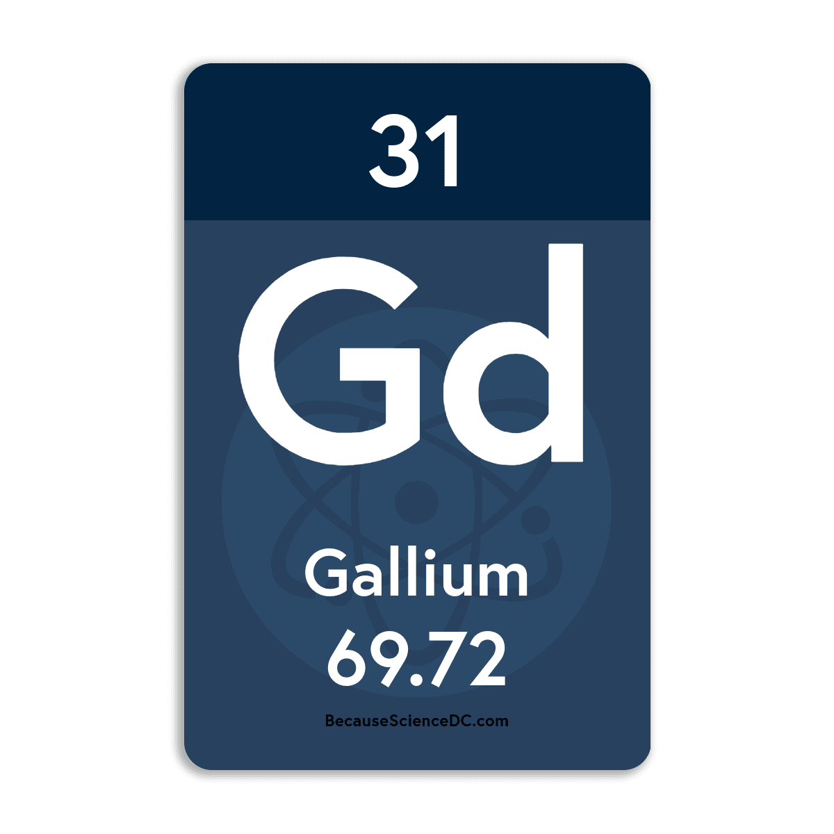 Gallium Element - Vinyl Sticker – Because Science