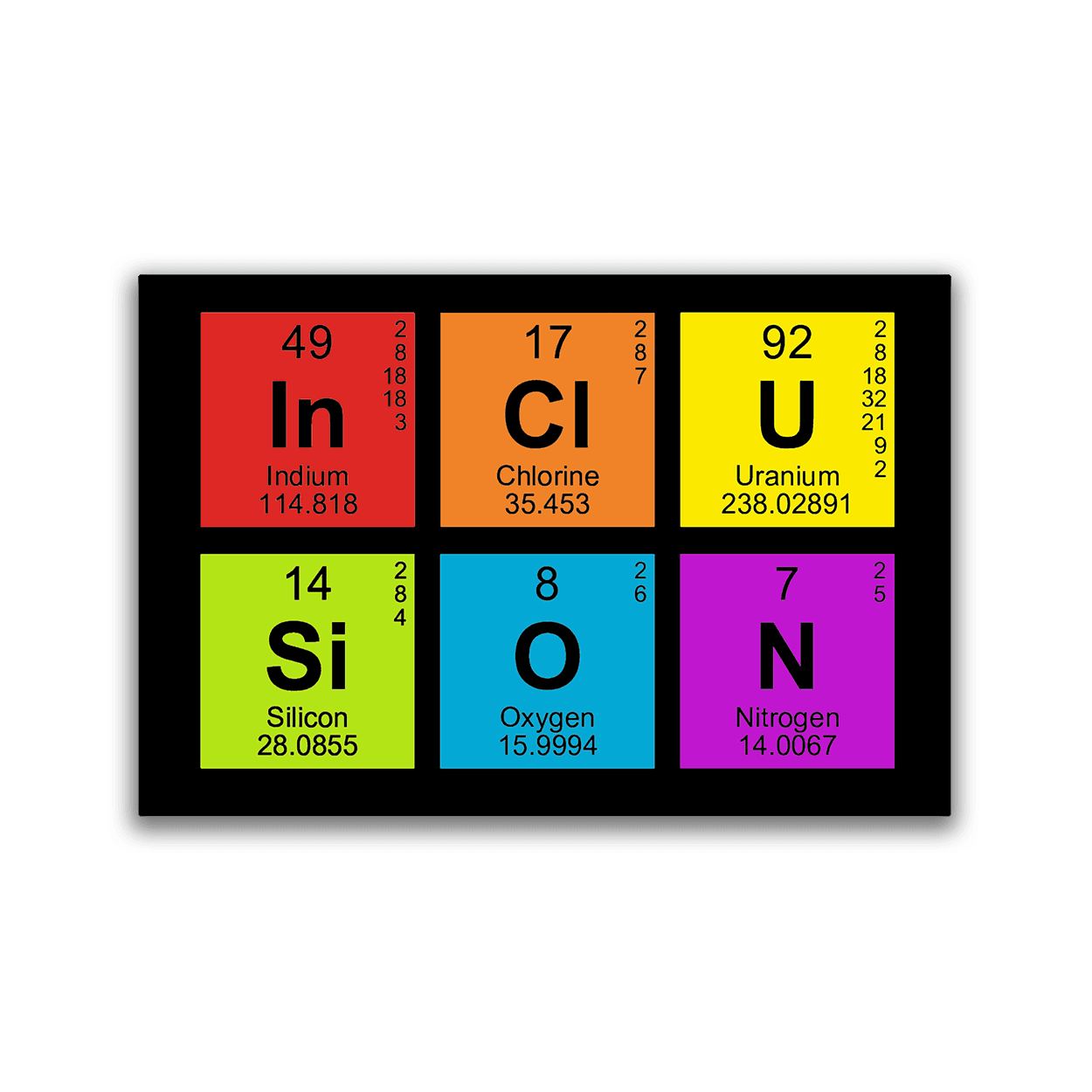 InClUSiON - 2x3 Magnet – Because Science