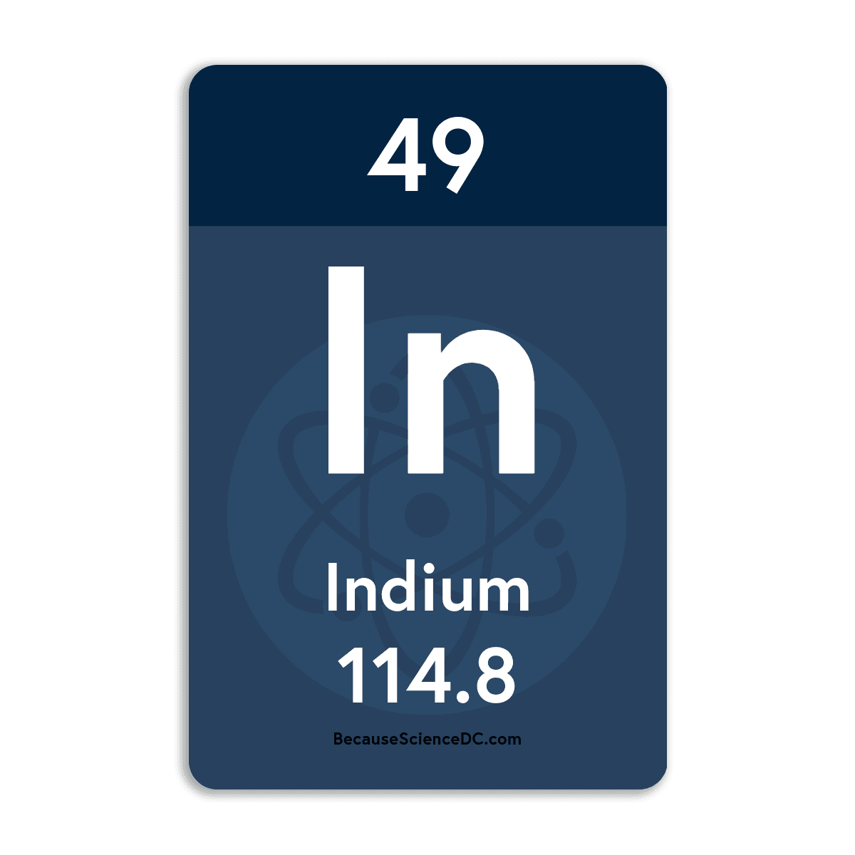 Indium Element - Vinyl Sticker – Because Science