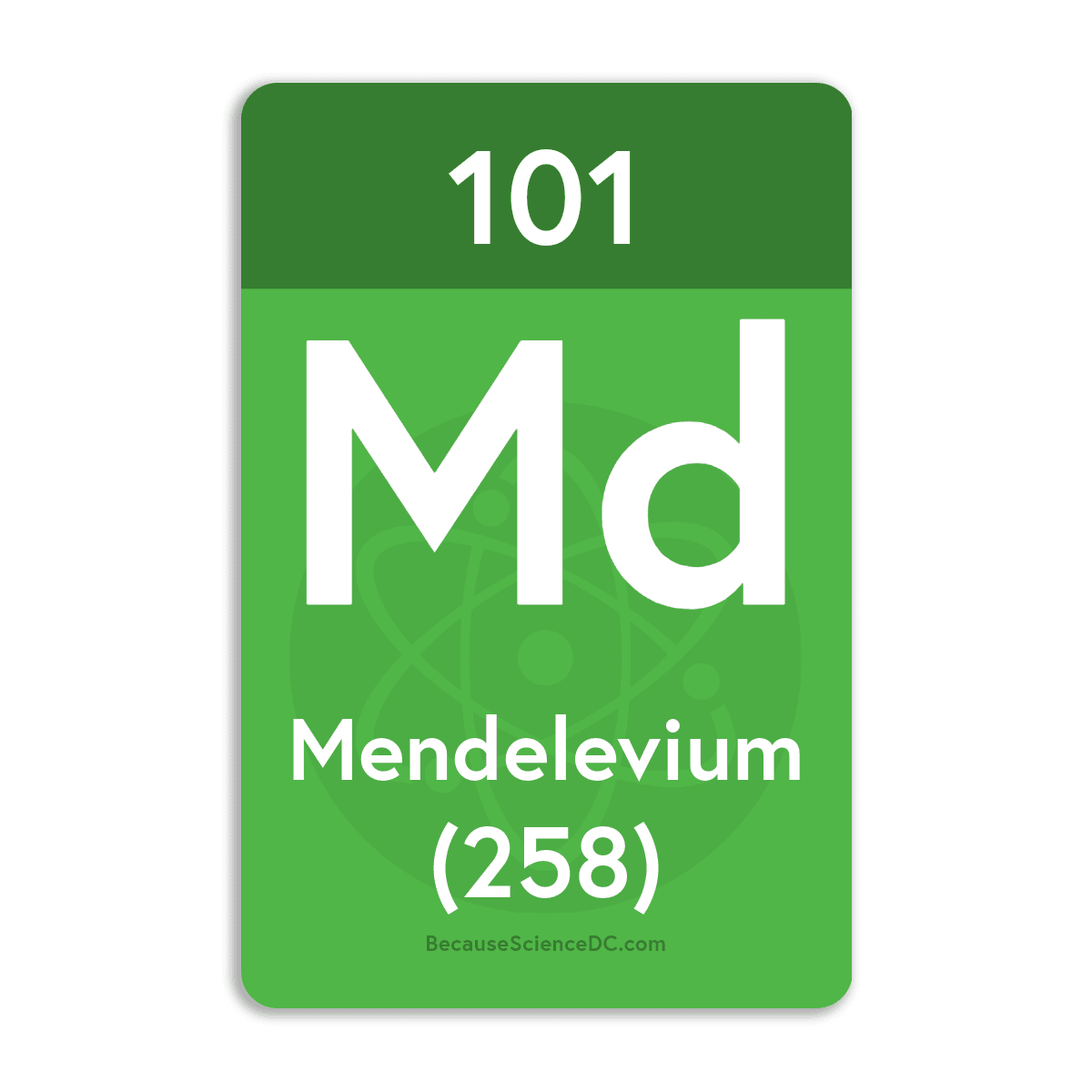 Mendelevium Element - Vinyl Sticker – Because Science