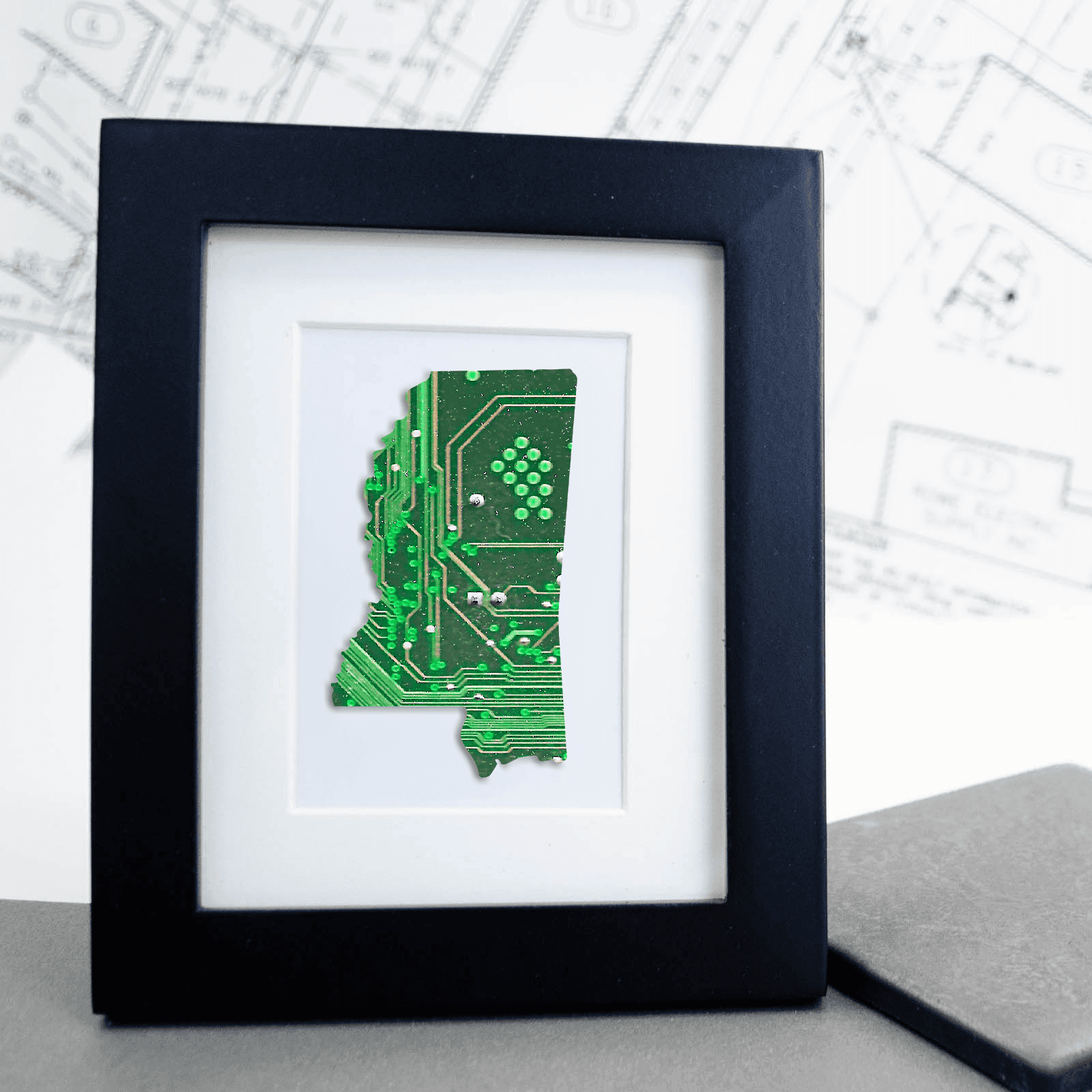 Mississippi Circuit Board Art - Mini – Because Science
