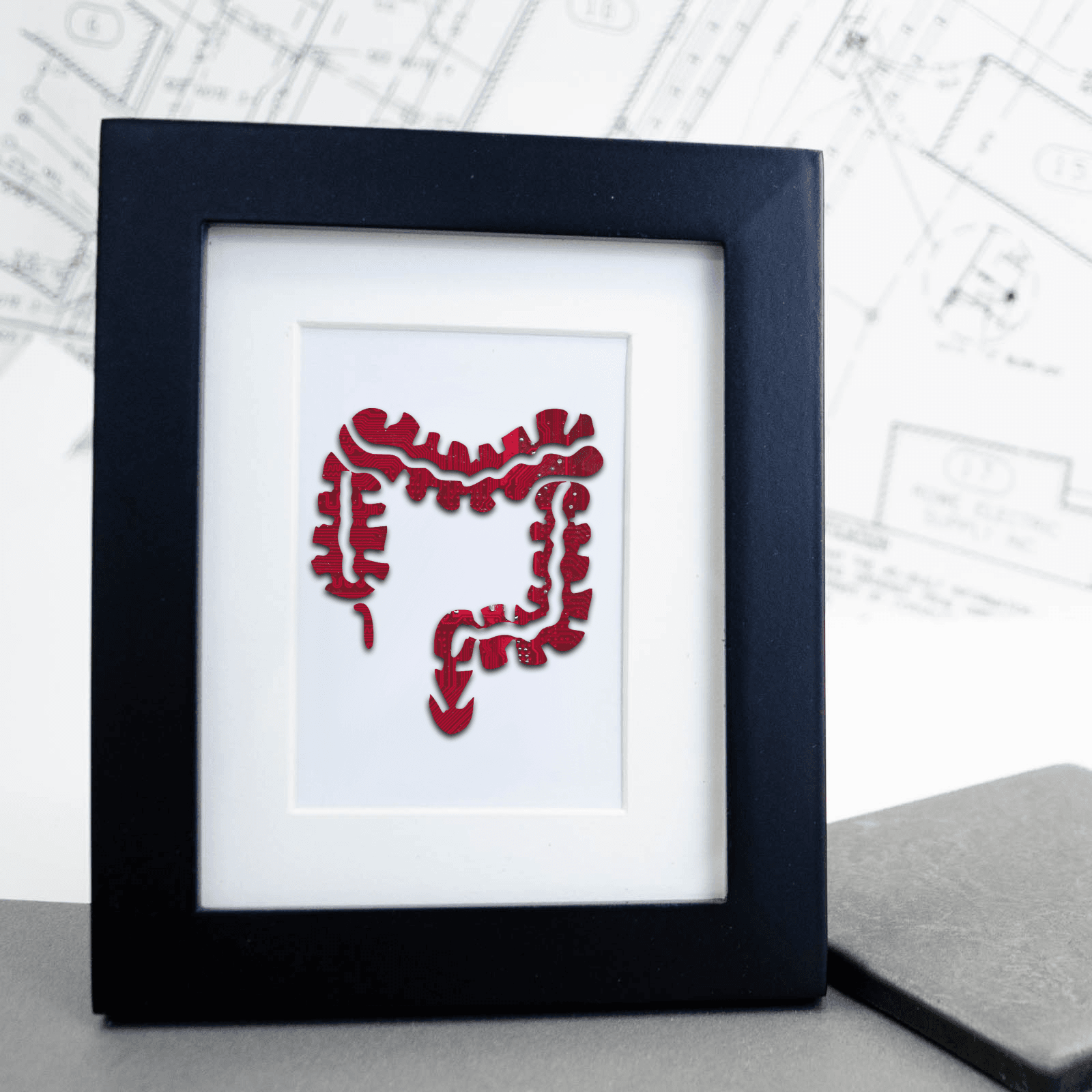 Intestines Circuit Board Art - Mini – Because Science