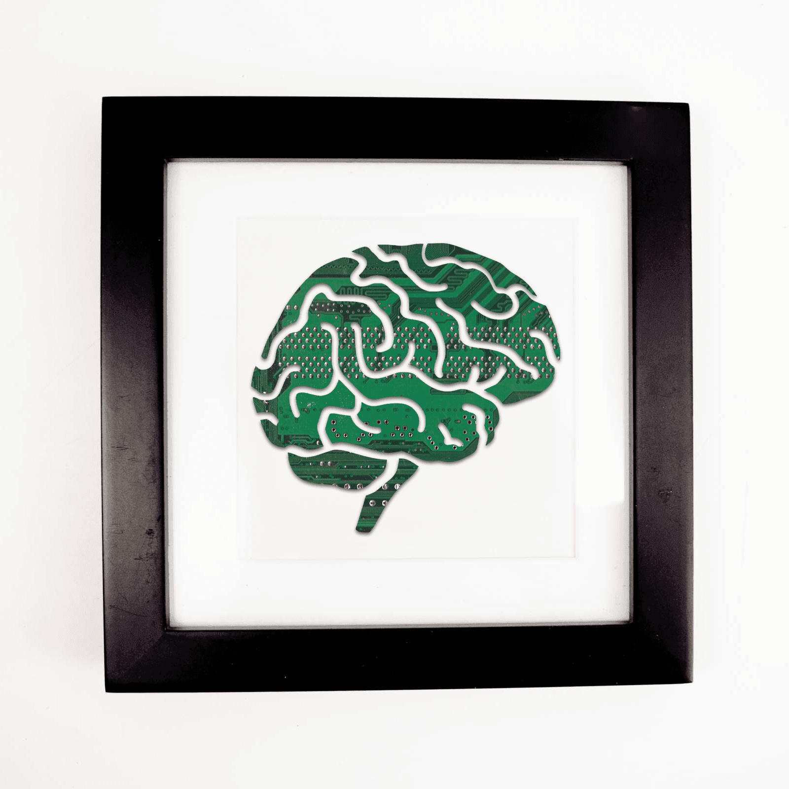 Brain Circuit Board Art - Mini Square – Because Science