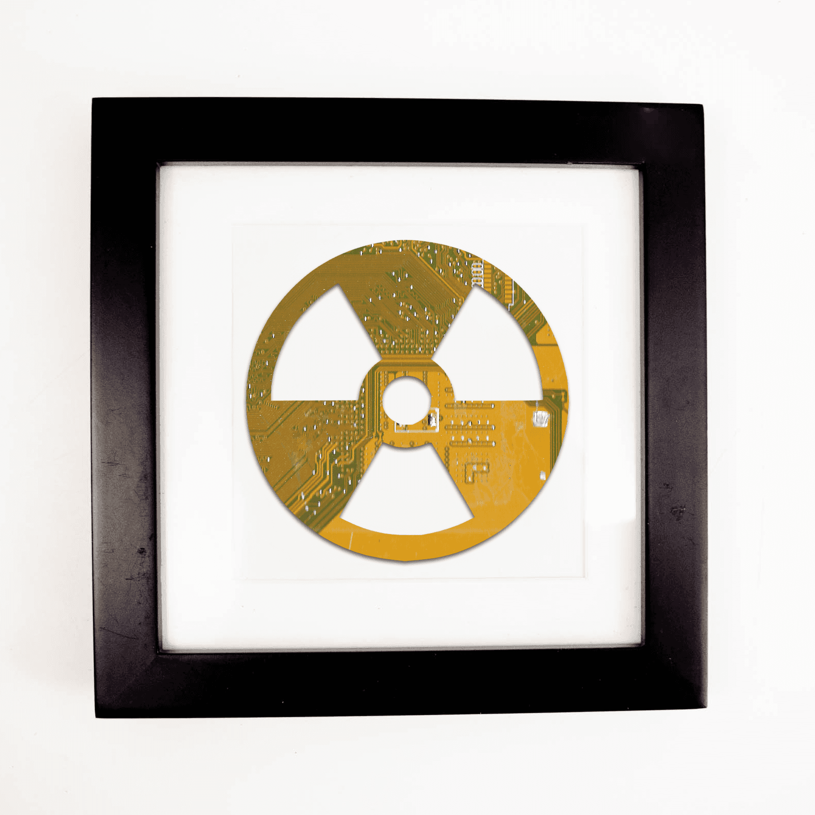 Radiation Symbol Circuit Board Art - Mini Square – Because Science