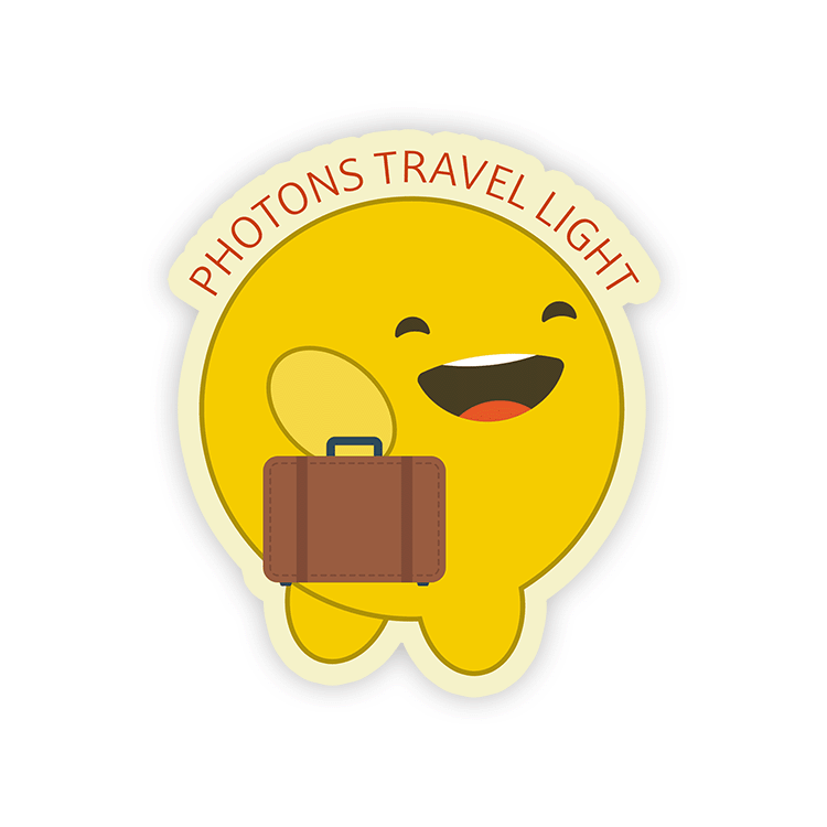 Photons Travel Light - Vinyl Sticker – Because Science