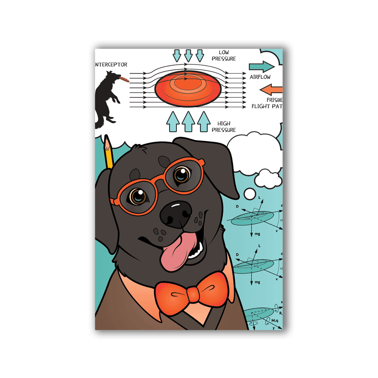 The STEM Dogs: Black Lab Physics - 2x3 Magnet – Because Science