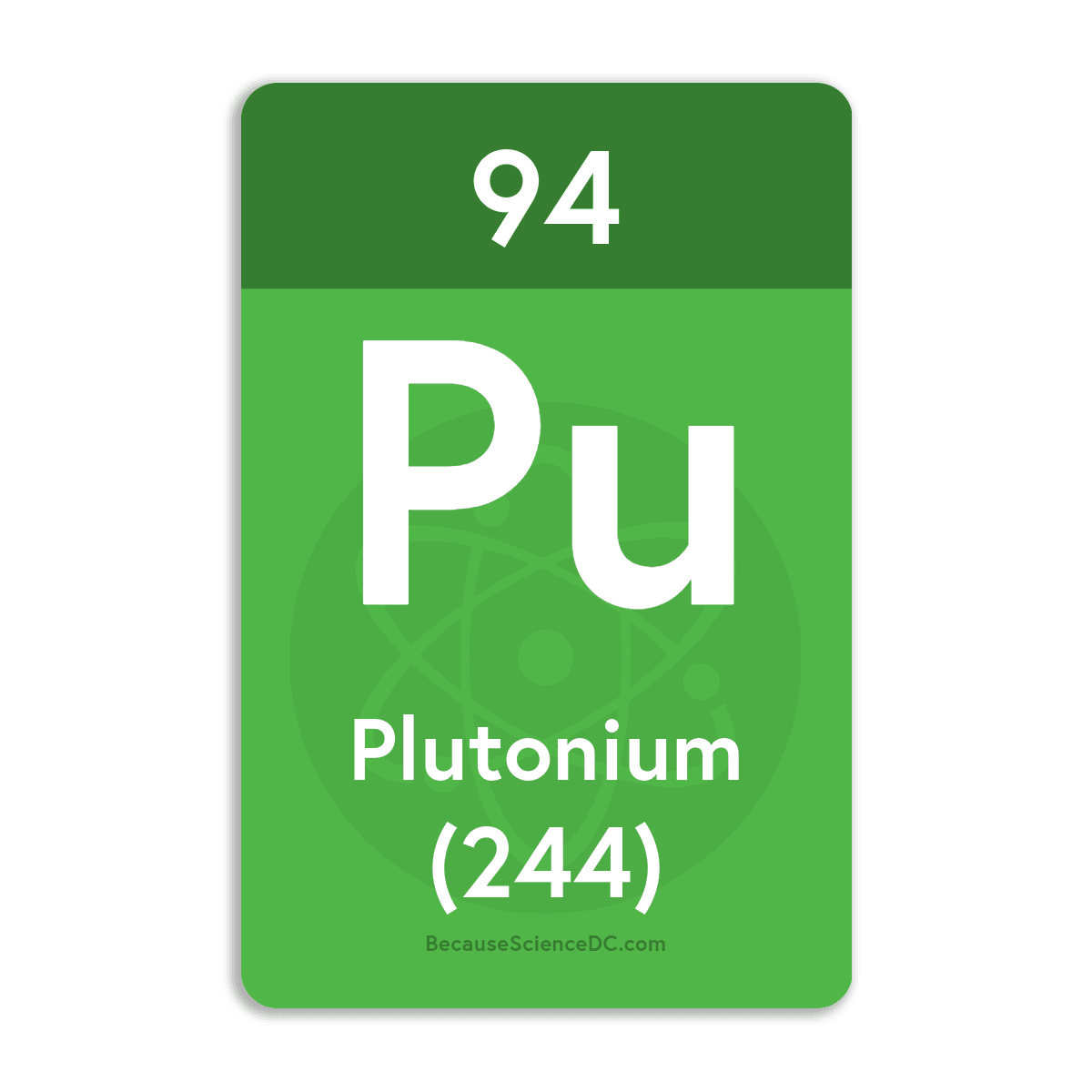 Plutonium Element - Vinyl Sticker – Because Science