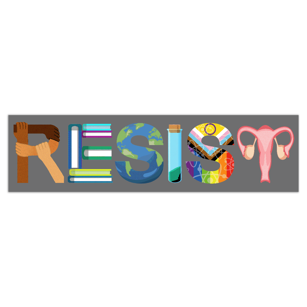 RESIST - Bumper (Sticker or Magnet) – Because Science
