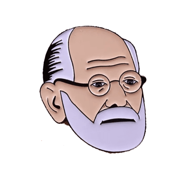 Sigmund Freud Enamel Pin – Because Science