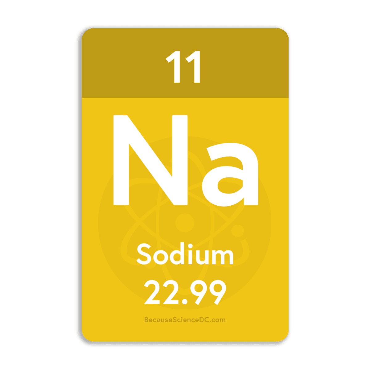 Sodium Element - Vinyl Sticker – Because Science