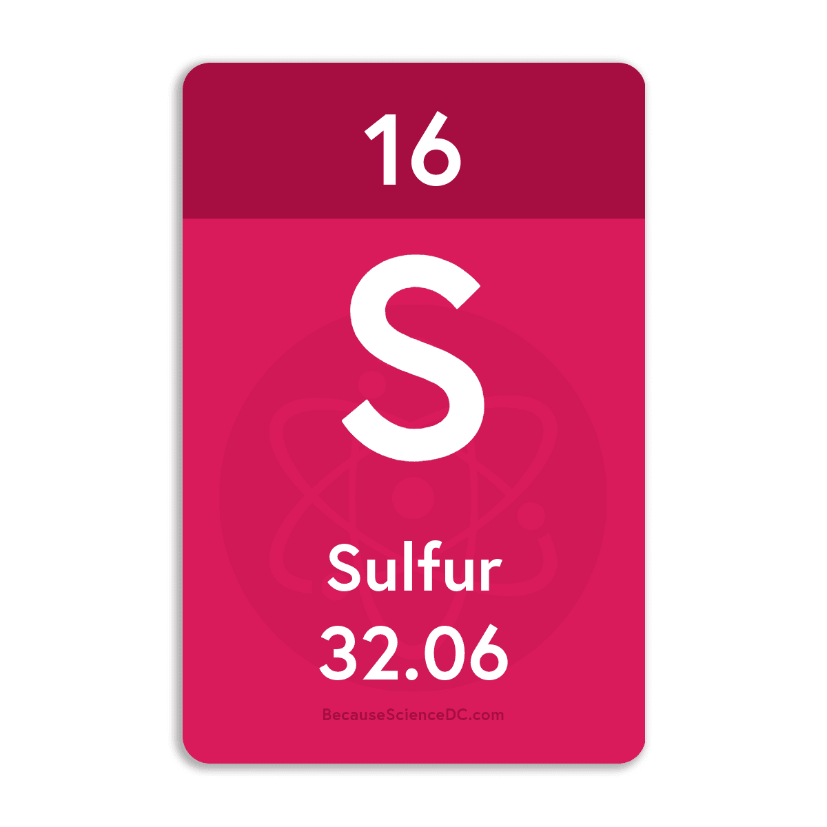 Sulfur Element - Vinyl Sticker – Because Science
