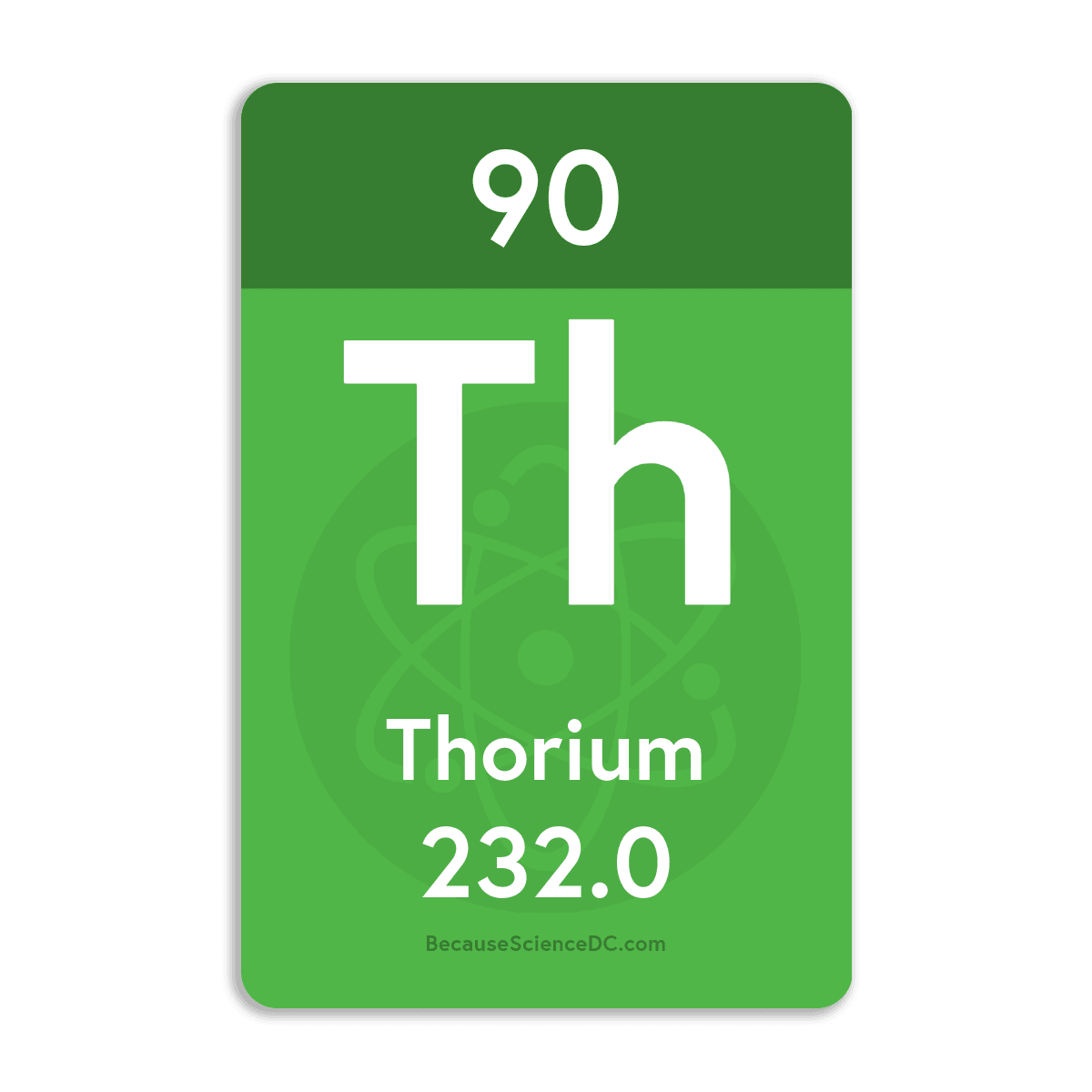 Thorium Element - Vinyl Sticker – Because Science