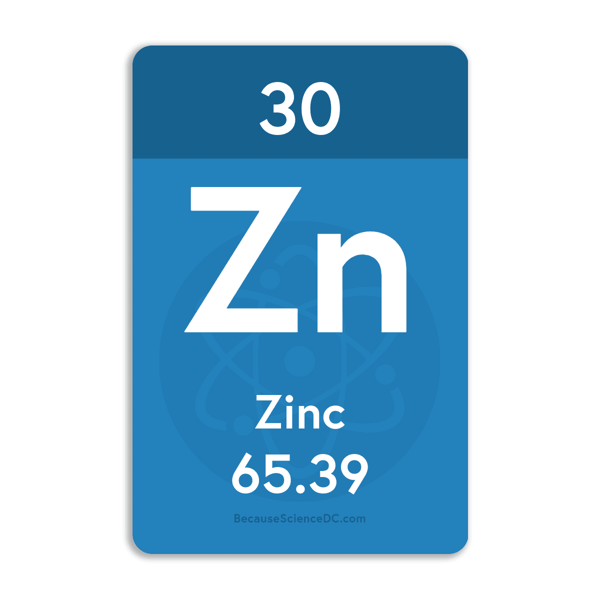 Zinc Element - Vinyl Sticker – Because Science