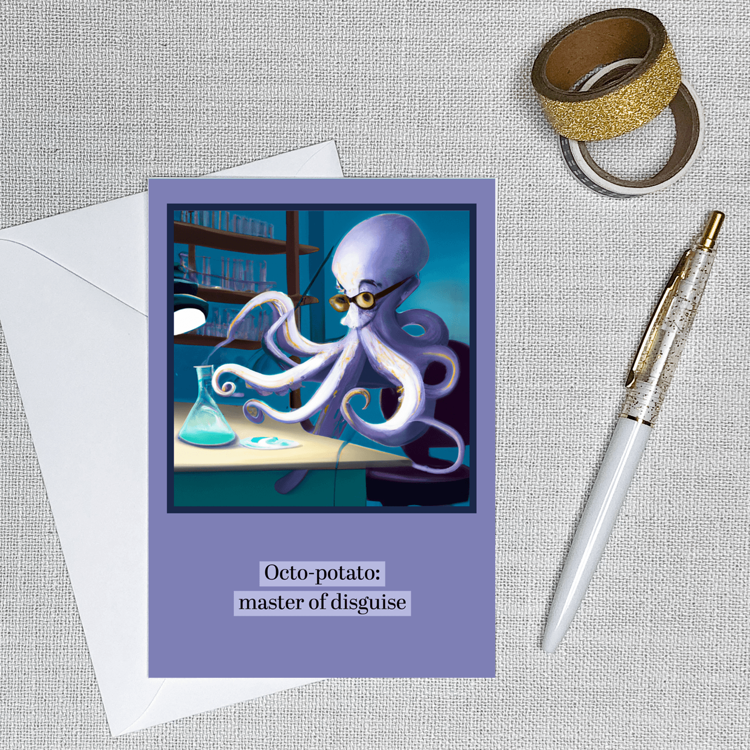 AI Series: Octo-Potato - Greeting Card – Because Science