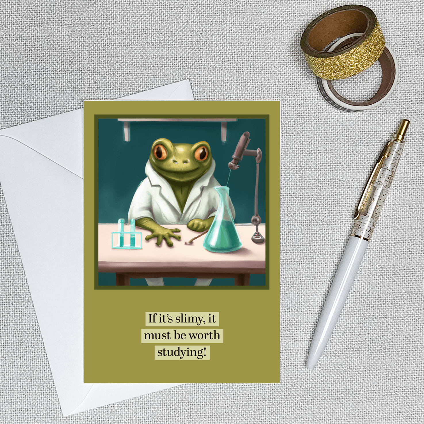 AI Series: Slimy Science - Greeting Card – Because Science
