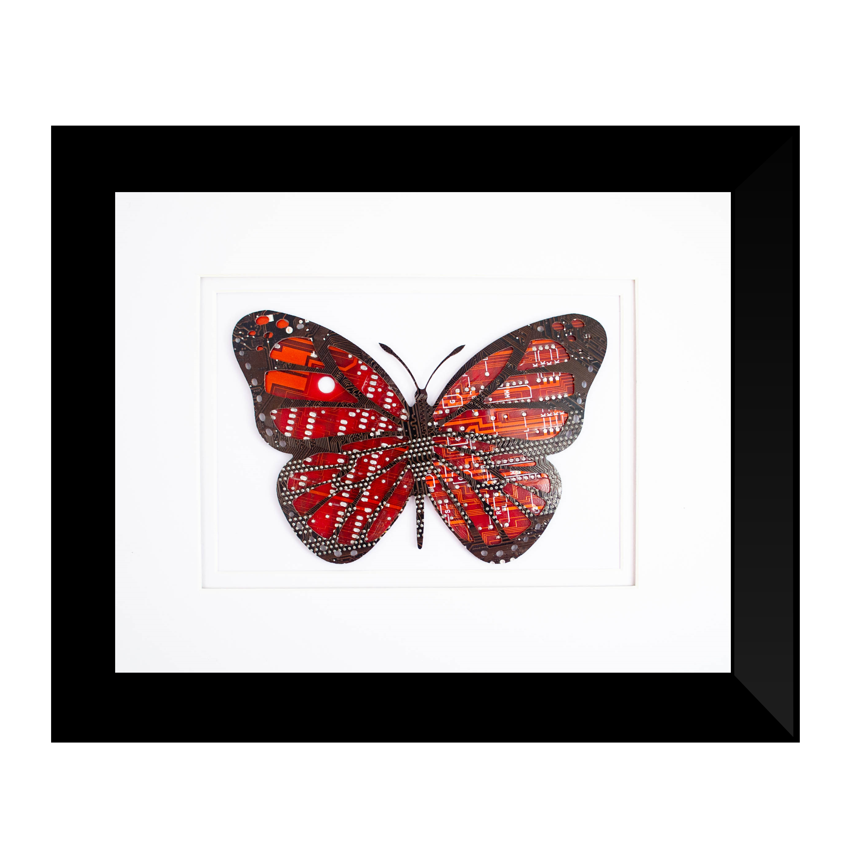 Monarch Butterfly Circuit Board Art - 8x10 – Because Science