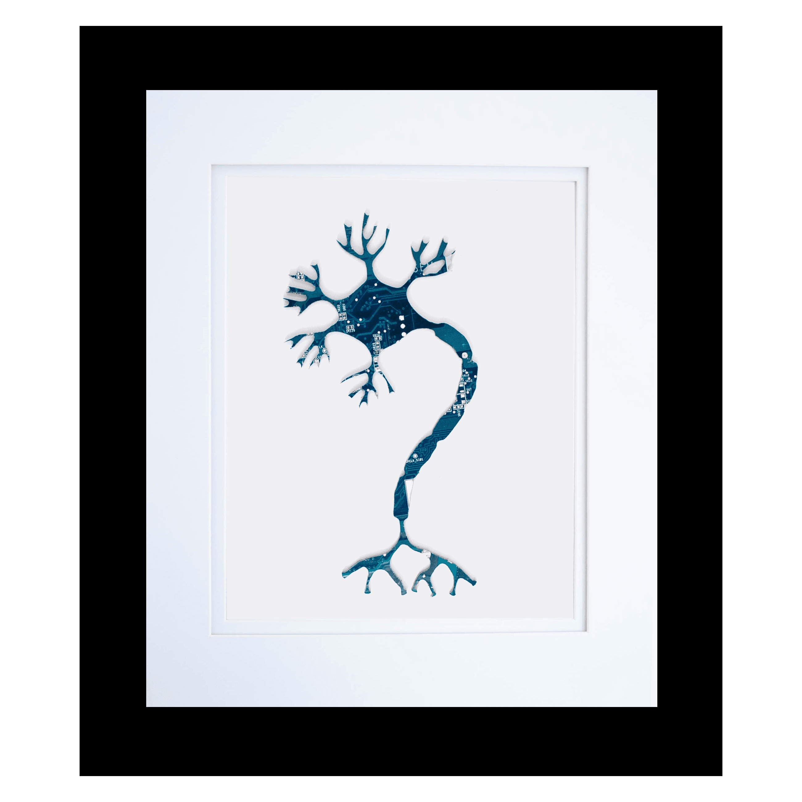 Neuron Circuit Board Art - 8x10 – Because Science