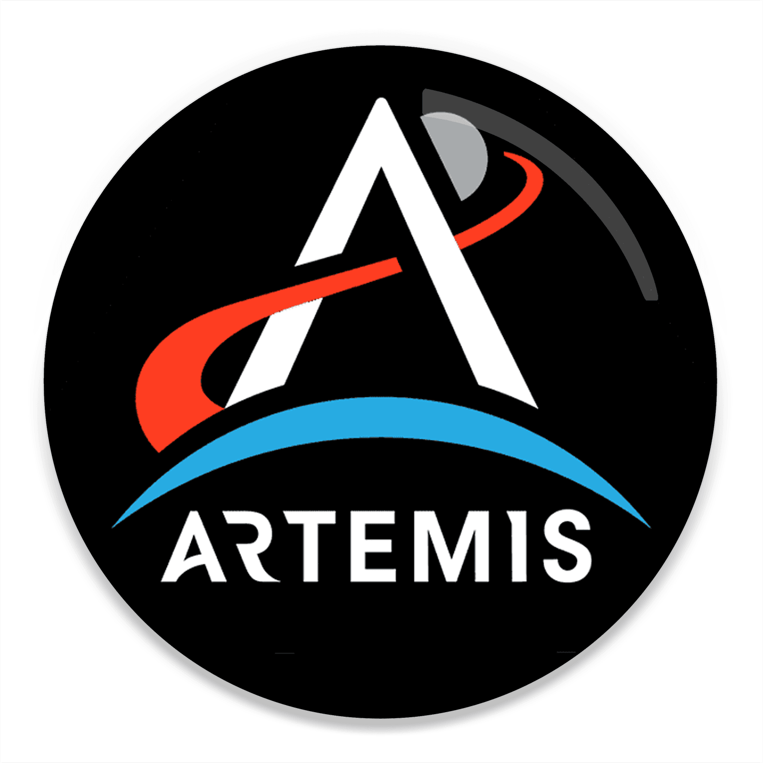 Artemis Patch - 2.25" Round Magnet – Because Science