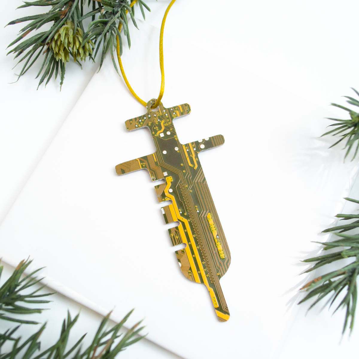 Circuit Board Syringe Ornament – Because Science