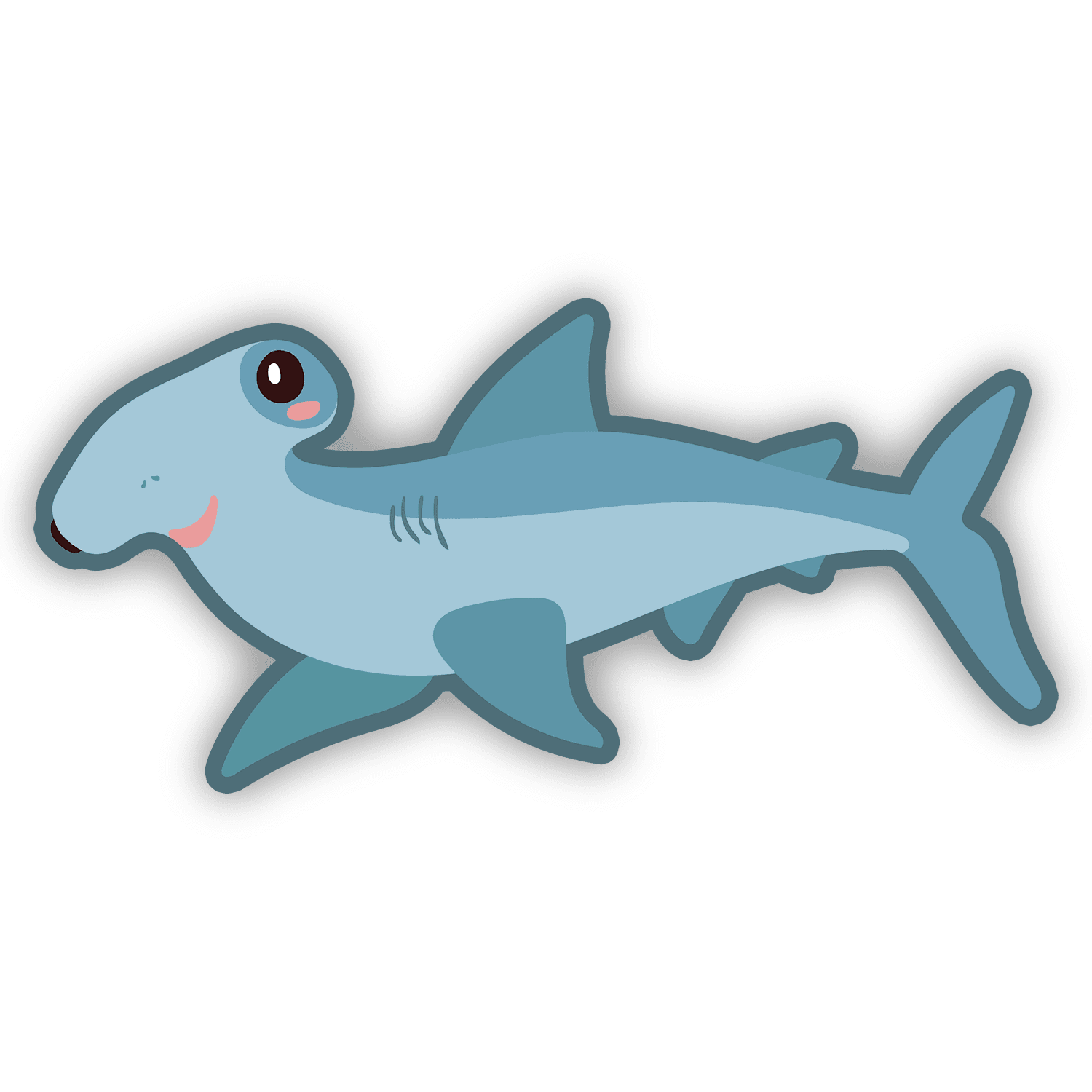 Hammerhead Shark - Vinyl Sticker – Because Science