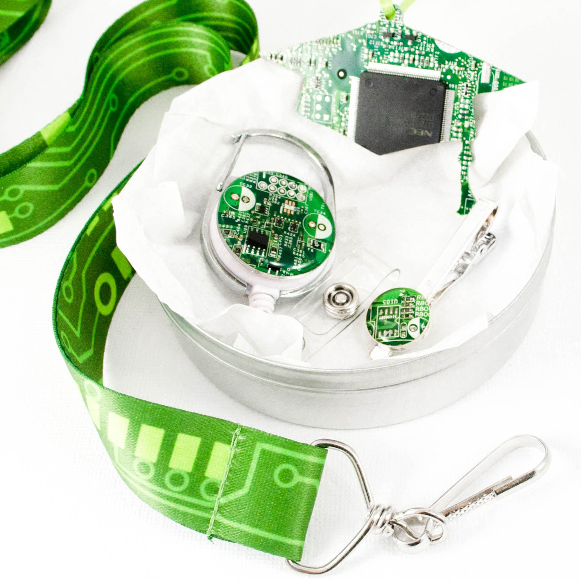 Circuit Board Graduation Gift Set with Tie Bar – Because Science