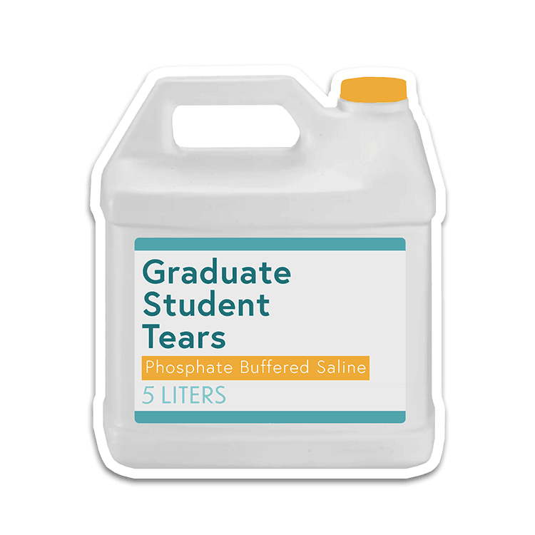 Graduate Student Tears - Vinyl Sticker – Because Science