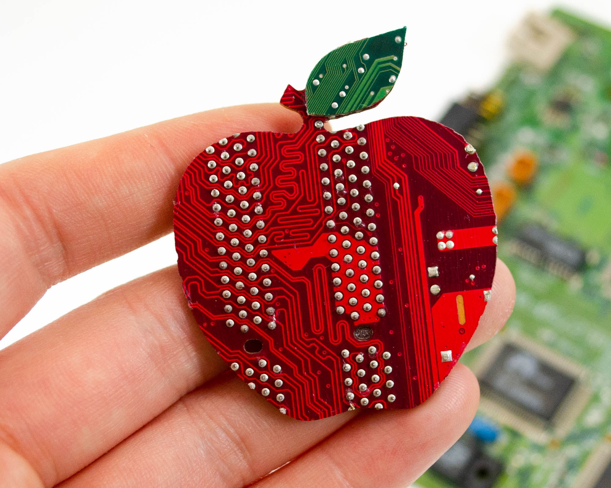 Apple Circuit Board Brooch – Because Science