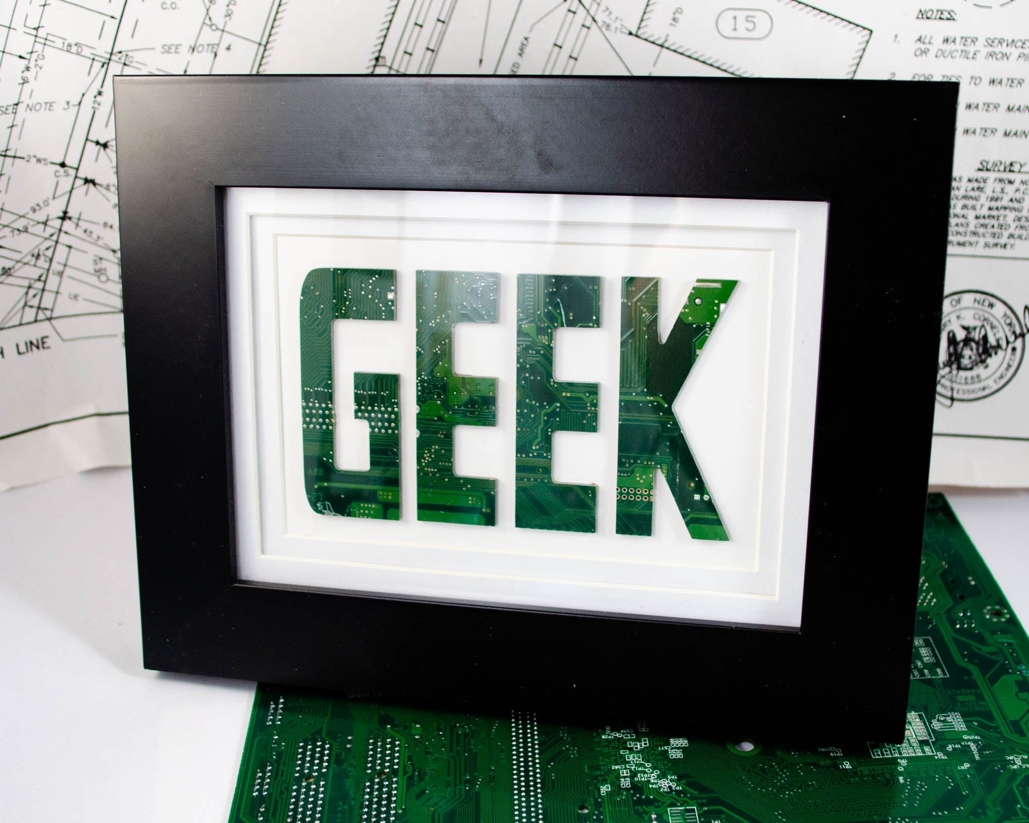 GEEK Circuit Board Art - 5x7 – Because Science
