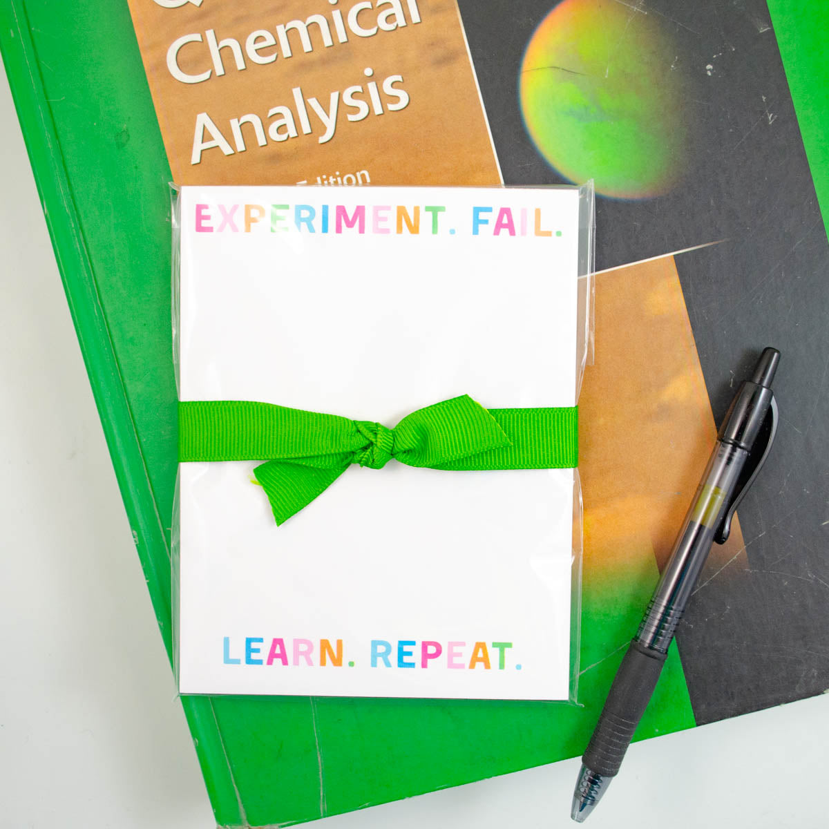 Experiment. Fail.Learn. Repeat. Notepad – Because Science
