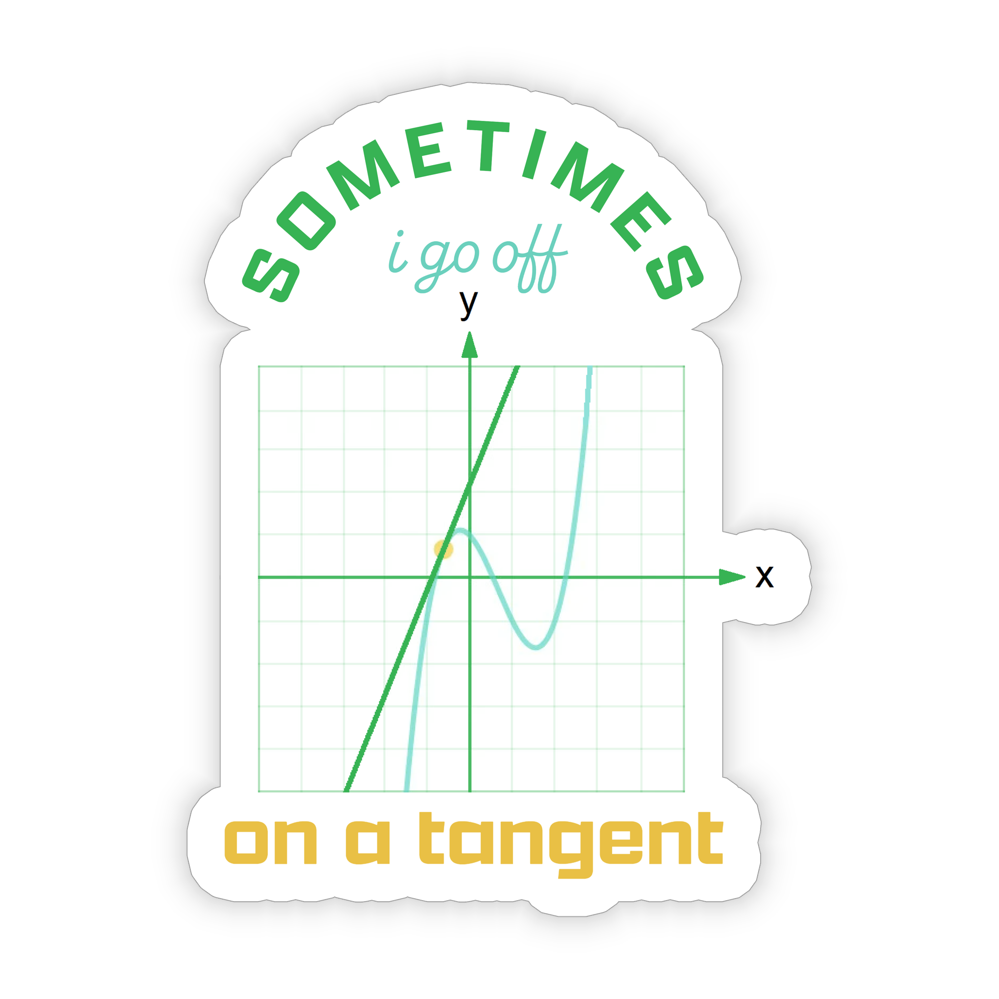 Off on a Tangent - Vinyl Sticker – Because Science